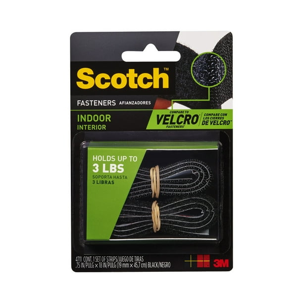 Scotch Indoor Fasteners, 3/4 in x 18 in, 1 Set of Strips - Walmart.com