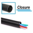 1meter PP Insulated Corrugated Split Tube AD 7.5/10/11.6/13/28.5/34.5mm ...