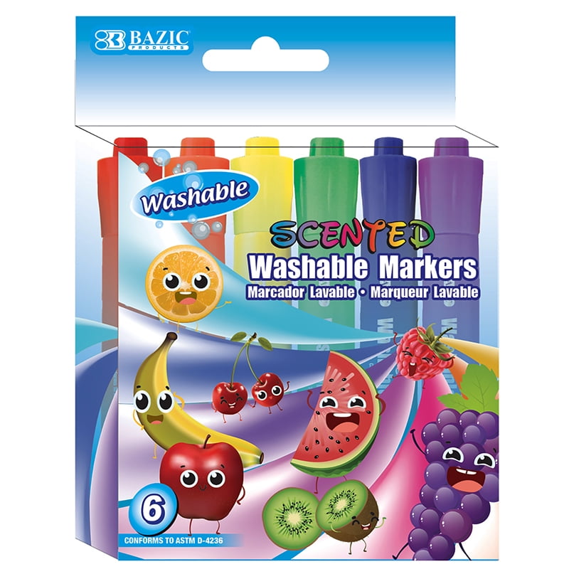 Click here for Bazic Products Washable Markers Scented 6 Colors prices
