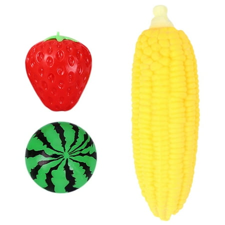 POINTERTECK Fruit Fidget Toy Simulation Cute Squishy Stress Balls 3pcs ...