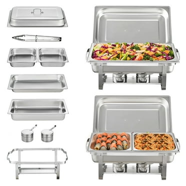 Tiger Chef Disposable Chafing Dishes for Buffet Set - Full-Size ...