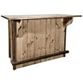 Homestead Collection Deluxe Bar with Foot Rail, Stain & Clear Lacquer ...