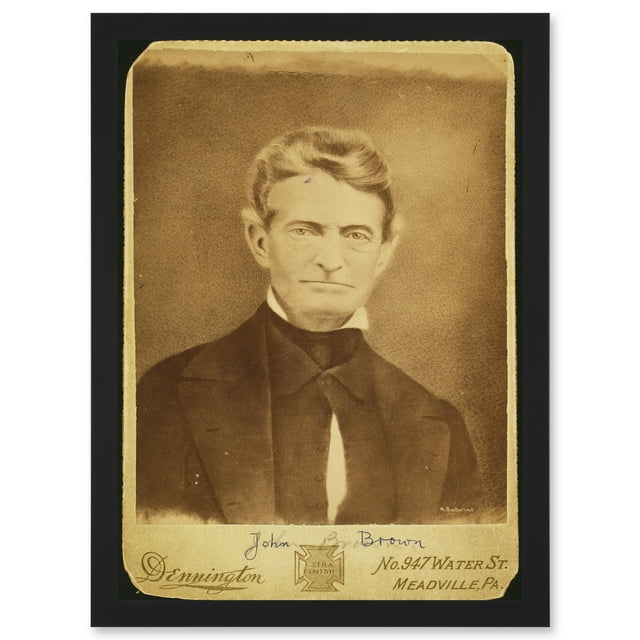 Paintings Portrait John Brown Abolitionist Slavery USA Artwork Framed ...