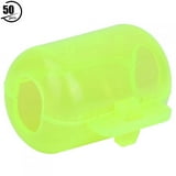 LYUMO 50pcs Fishing Hook Box Portable Fluorescent Yellow Squid Lure ...