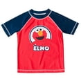 Sesame Street Elmo Bathing Suit: Toddler Boys Swimwear Set with Rash ...