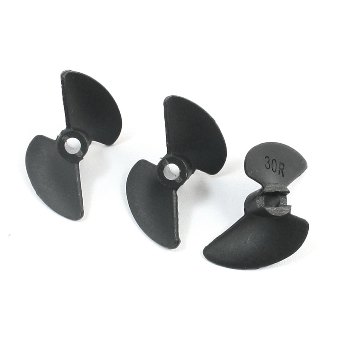 Unique Bargains 3 Pcs 30mm P/D 1.4 Black Reverse Propeller Prop 3014R ...