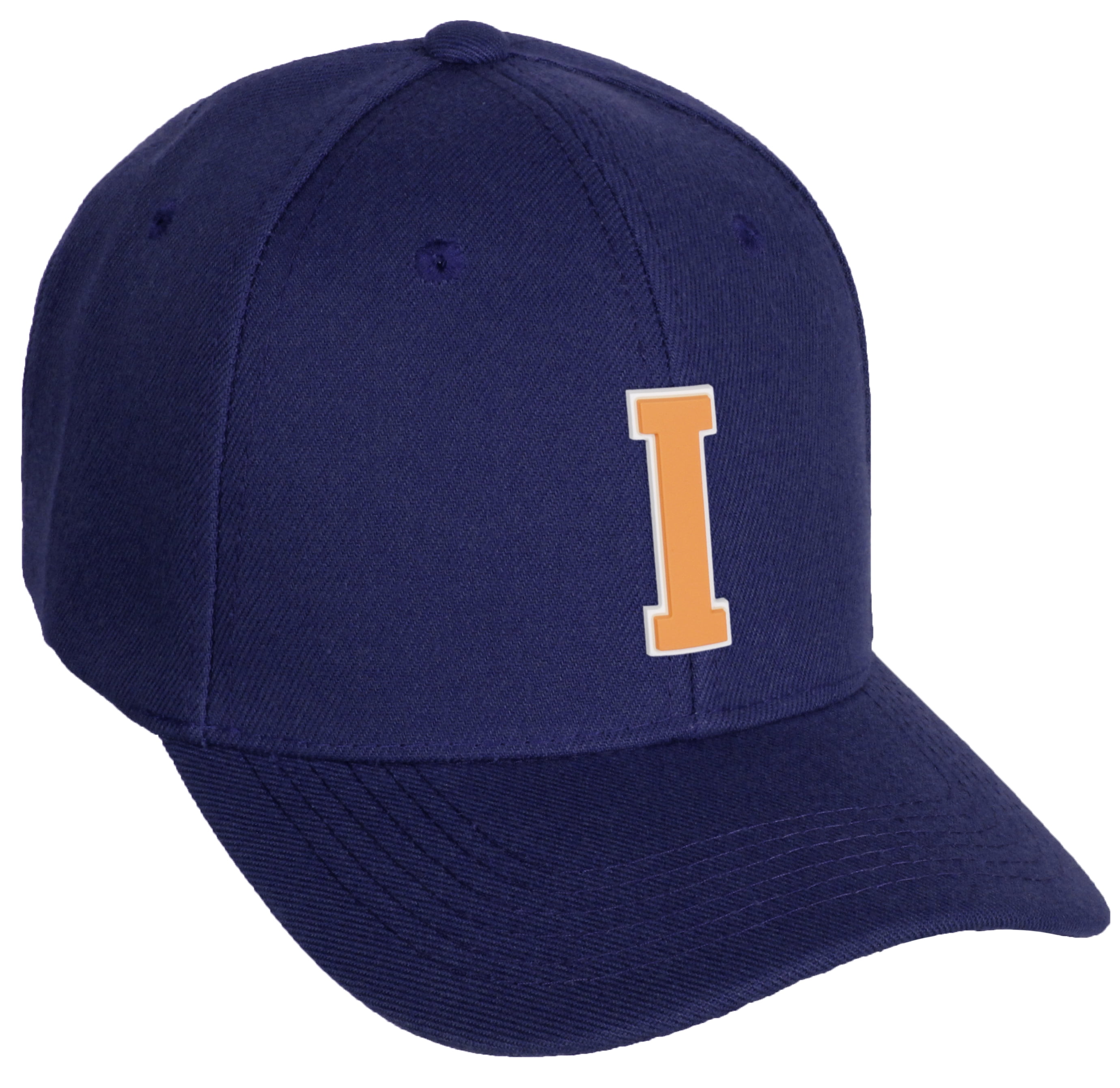 Daxton Classic Baseball Hat Custom A to Z Initial Team White Neon ...
