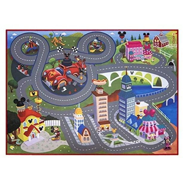 Gertmenian Disney Game Rug Mickey Mouse and Friends Kids Toys Throw ...
