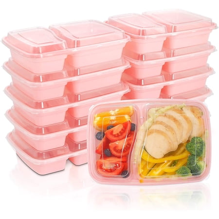 KSCD 55 Pack 28 OZ Meal Prep Containers 2 Compartment with Airtight ...