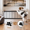 Short Dog Gate,18"-45" Adjustable Extra Wide Metal Short Dog Gate to ...