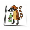 Funny Cool Coatimundi Drinking Beer Cartoon Drawing Book 8 x 8 inch db ...