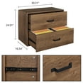 FILE BOOKCASE CABINET WITH 2 DRAWER - Walmart.com