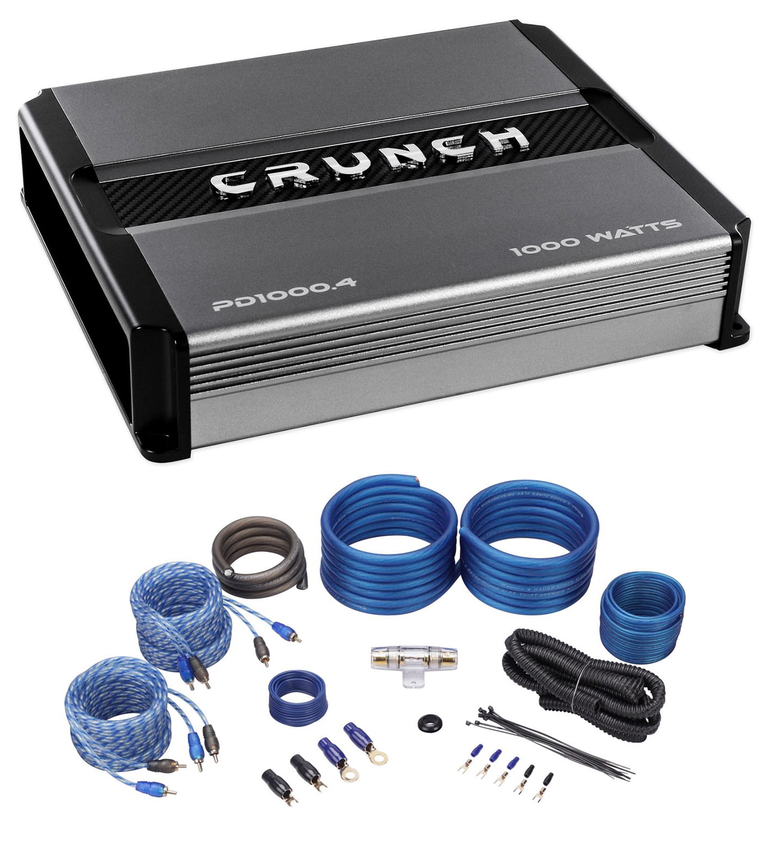 Crunch PD1000.4 1000w 4-Channel Pro Power Car Audio Amplifier Class AB ...
