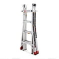 Lift Ladders 18’ Reach 5 in 1 Multi Position Aluminum Step Ladder ...