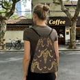 Boho Animal Goat Skull Packable Drawstring Backpack, Lightweight ...