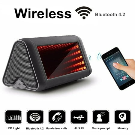 Wireless Portable Smart h DSP 360° Stereo Surrounding Speaker RGB LED ...