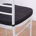 "Efavormart 2"" Black Chiavari Chair Cushion with Velcro Ties ...