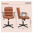 Jiowenm Office Desk Chair No Wheels, Criss Cross Chair with Detachable ...