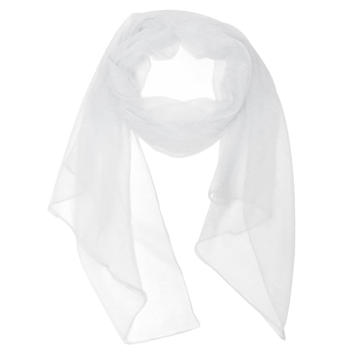 Wrapables® Solid Color 100% Silk Long Scarf, White - Walmart.com