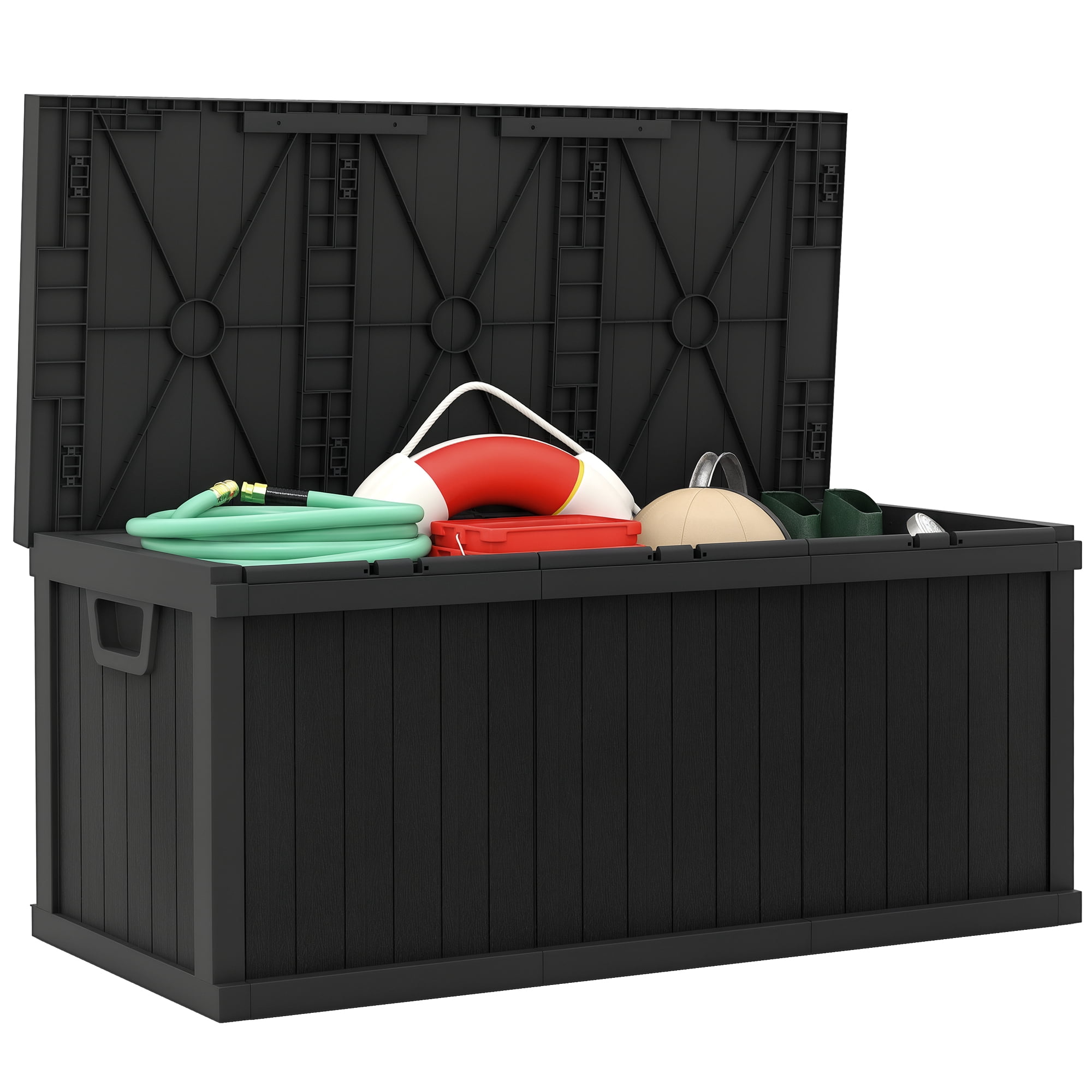 Click here for Outsunny 70 Gallon Deck Box  Resin Outdoor Storage... prices