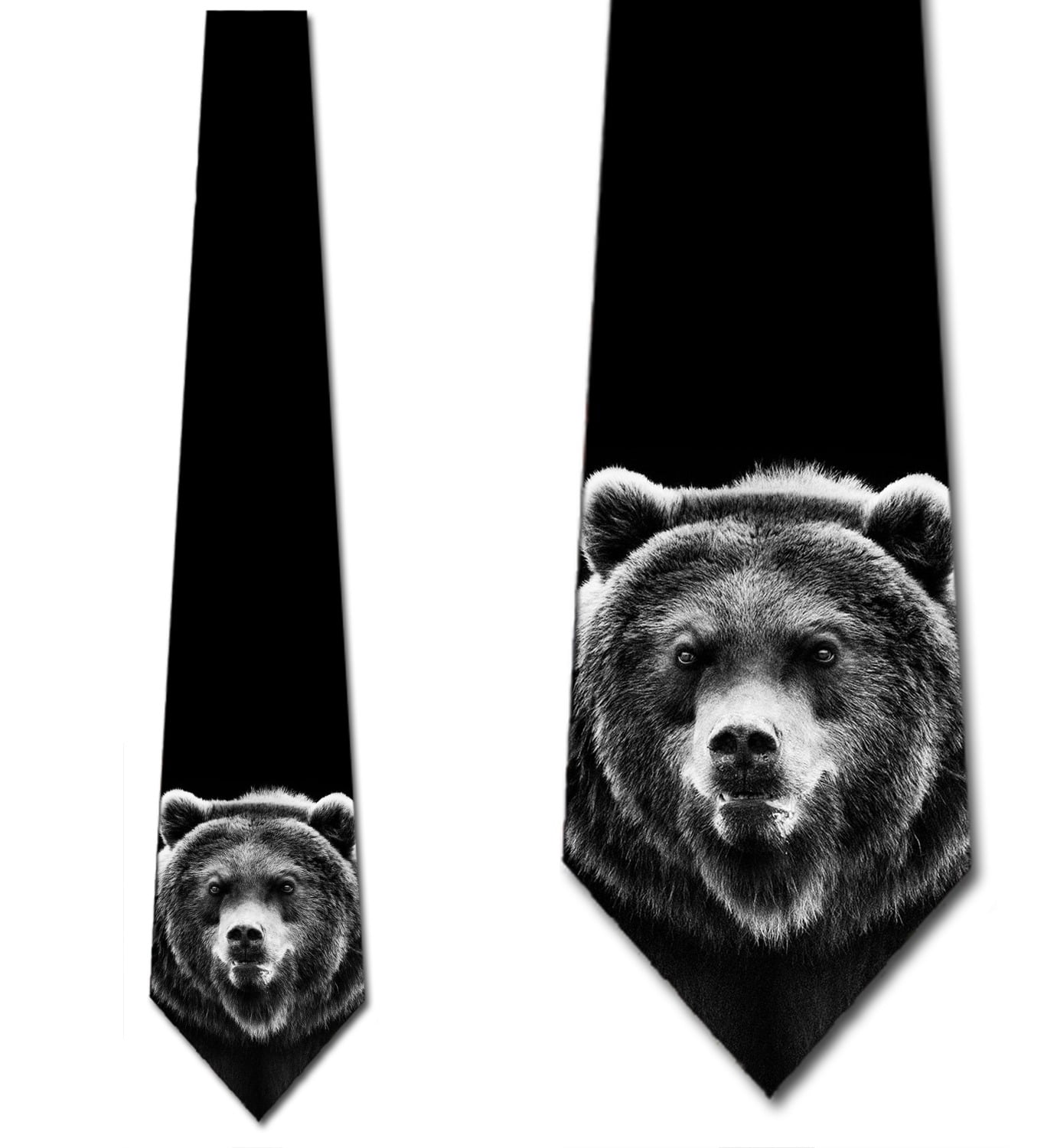 Bear Ties Mens Animal Necktie by Three Rooker - Walmart.com