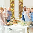 Mocsicka Sunflower Porch Sign Rustic Welcome Door Banner Summer Wooden ...