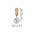 Fluted Pastry Wheel Cutter with Wooden Handle, 1.9" Stainless Steel ...