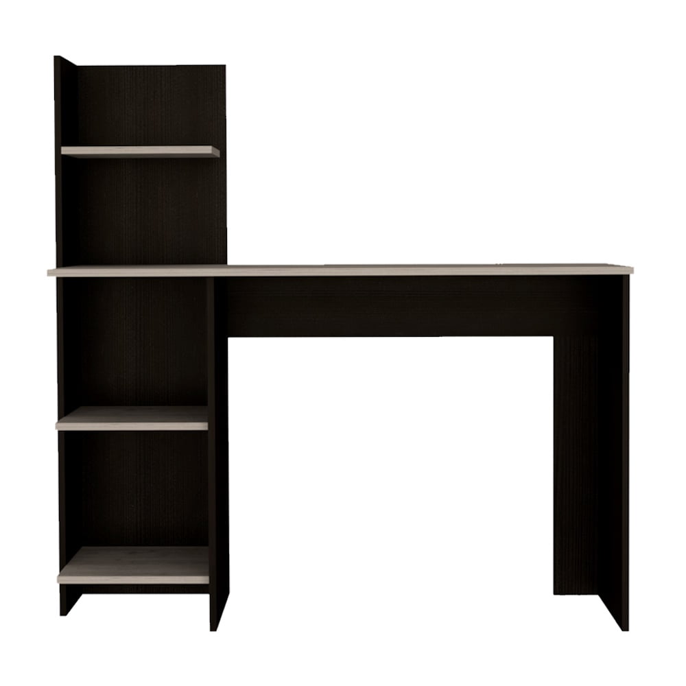 Escritorio con Entrepaños para Libros Madera Wengue Excelsior | Walmart ...