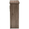Baxton Studio Laverne Shoe Cabinet in Oak Brown - Walmart.com