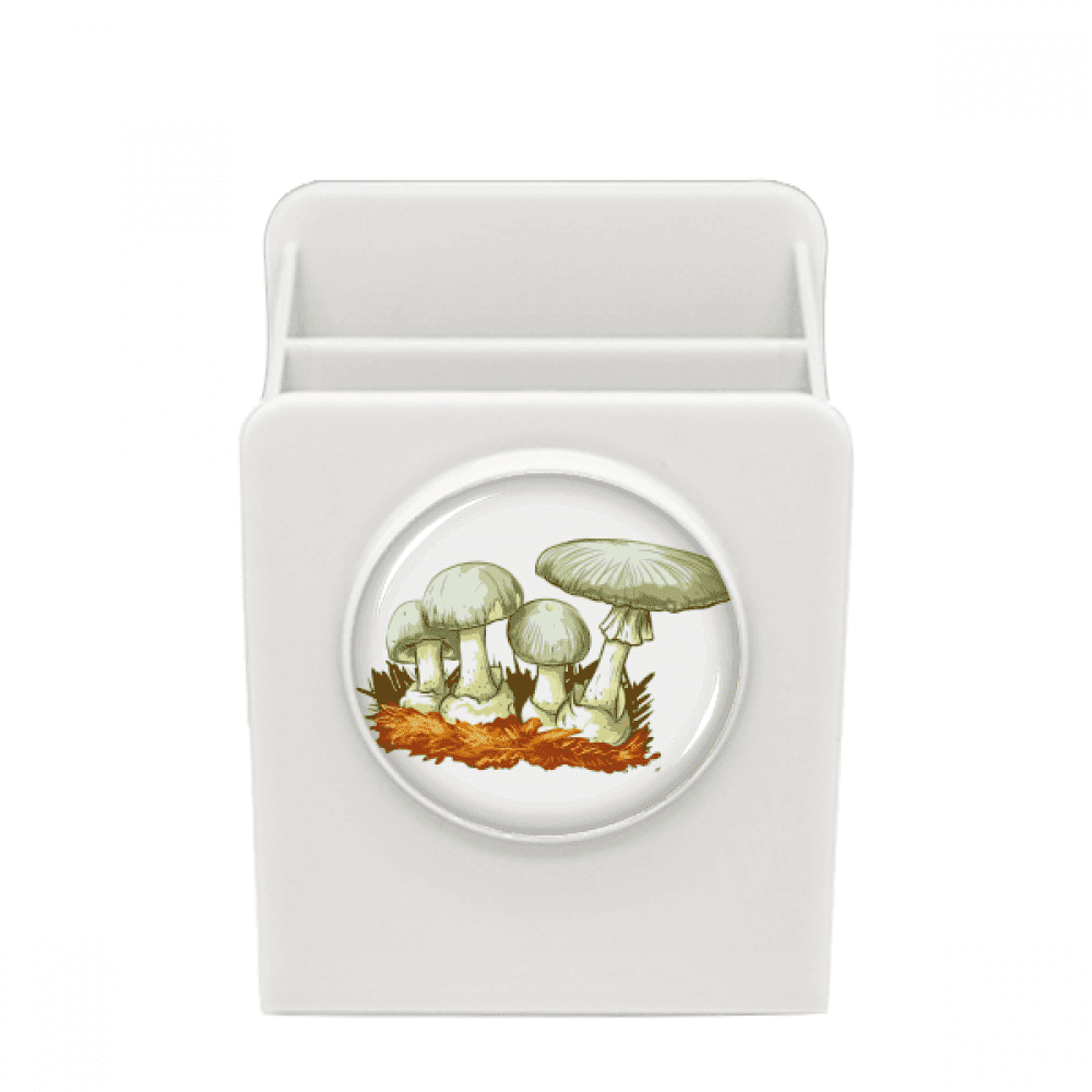 Delicious Fresh Mushroom Illustration Desk Pencil Holder Cup Pen ...