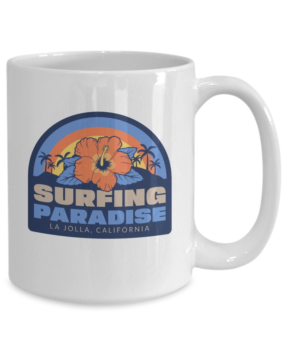 Surfing Paradise La Jolla California coffee mug - Walmart.com