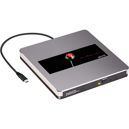 External DVD Drive USB C Portable CD DVD RW Drive with Free USB3.0 ...