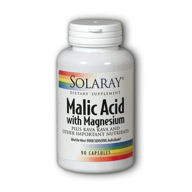 Solaray Malic Acid with Magnesium 90 Capsules - Walmart.com