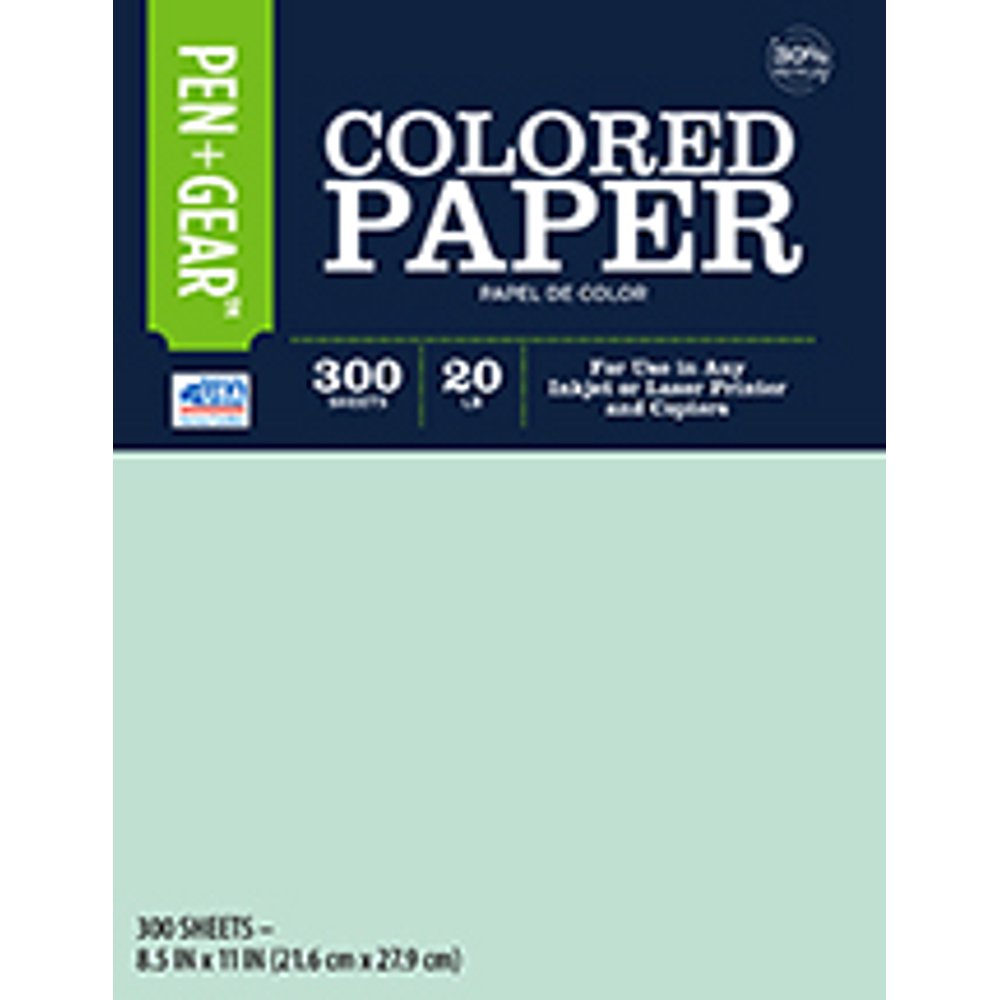 Pen Gear Green Copy Paper 30 Recycled 8 5 X 11 20 Lb 300 Shts pen-gear-green-copy-paper-30-recycled-8-5-x-11-20-lb-300-shts