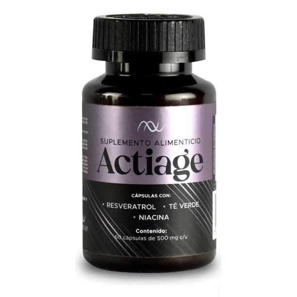 Resveratrol Te Verde Niacina Actiage Capsulas Nutrinova | Bodega ...