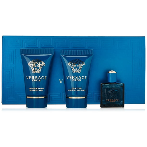 Set de regalo Perfume Versace Eros de 3 piezas para hombre | Walmart en ...