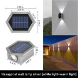 DeskAKBK® Solar Wall Light UP And Down Illuminate Outdoor Sunlight Lamp ...