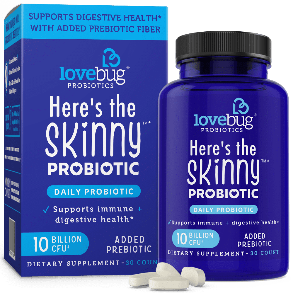 Here's The Skinny Probiotic, 10 Billion CFU, 30 Count, LoveBug ...