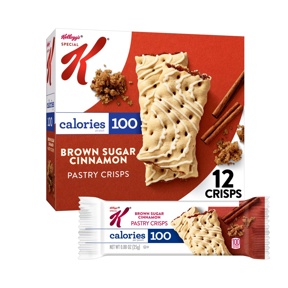 Kellogg's Special K Pastry Crisps, Brown Sugar Cinnamon, Anytime Snack ...