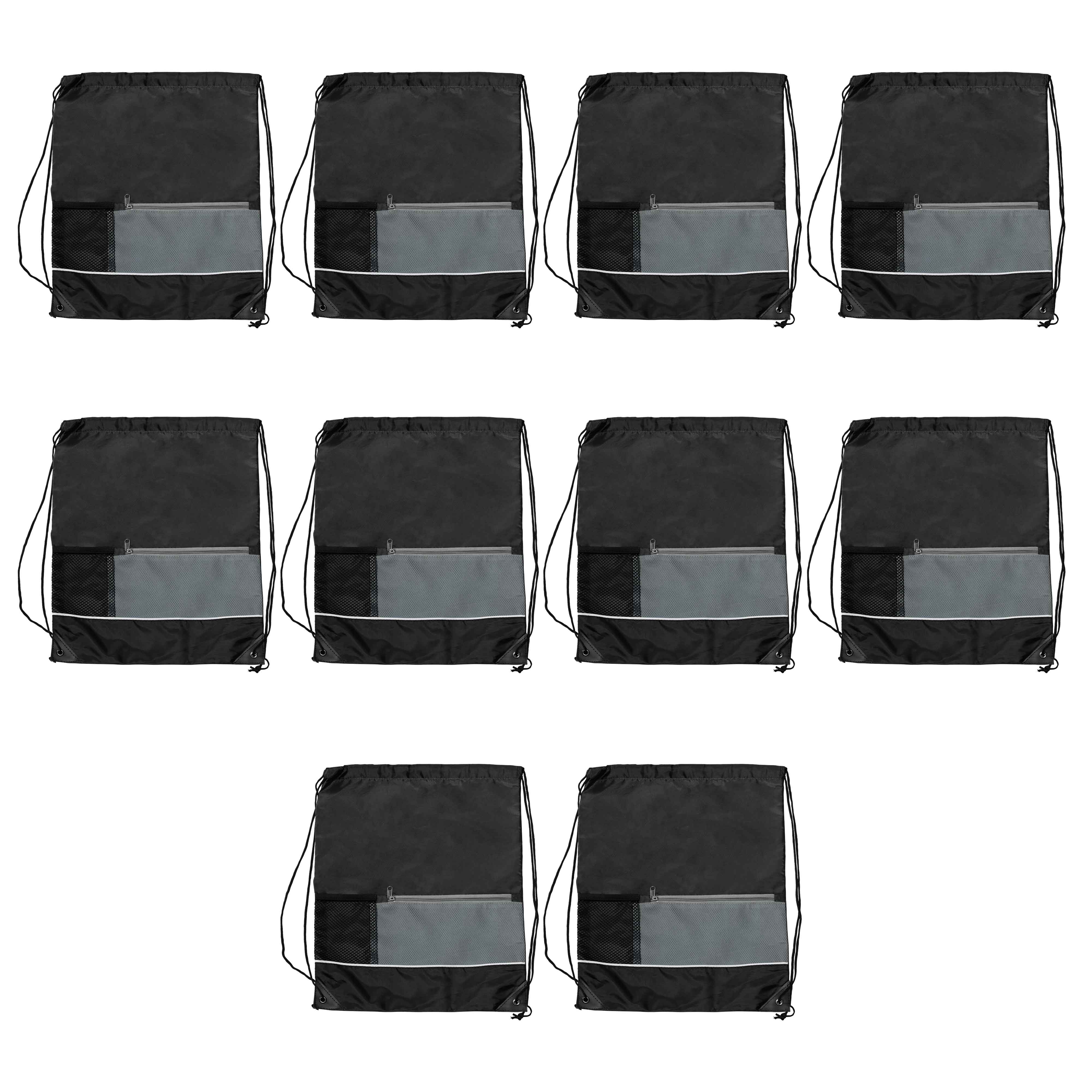 Black Sport Jersey Drawstring Backpack - Walmart.com