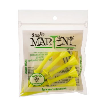Martini Golf Step Up Tees, White, Pack of 5, 3 1/4" Length, USGA & R&A ...