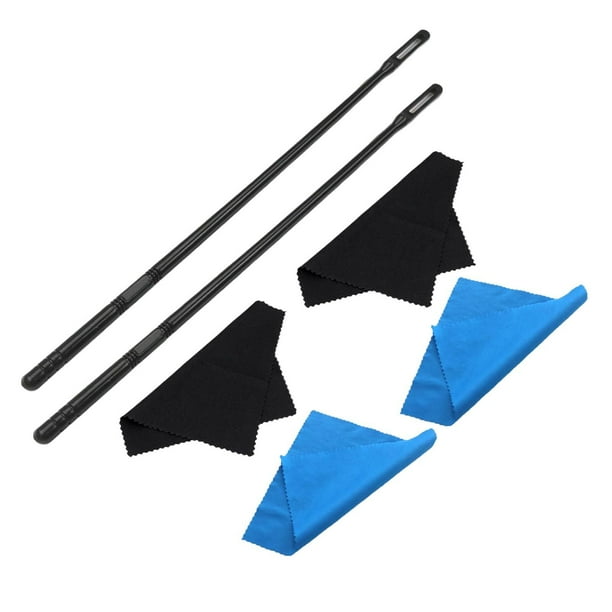 Goriertaly 1/2/3/5 Flute Cleaning Rod and Cloth Gentle and Effective ...