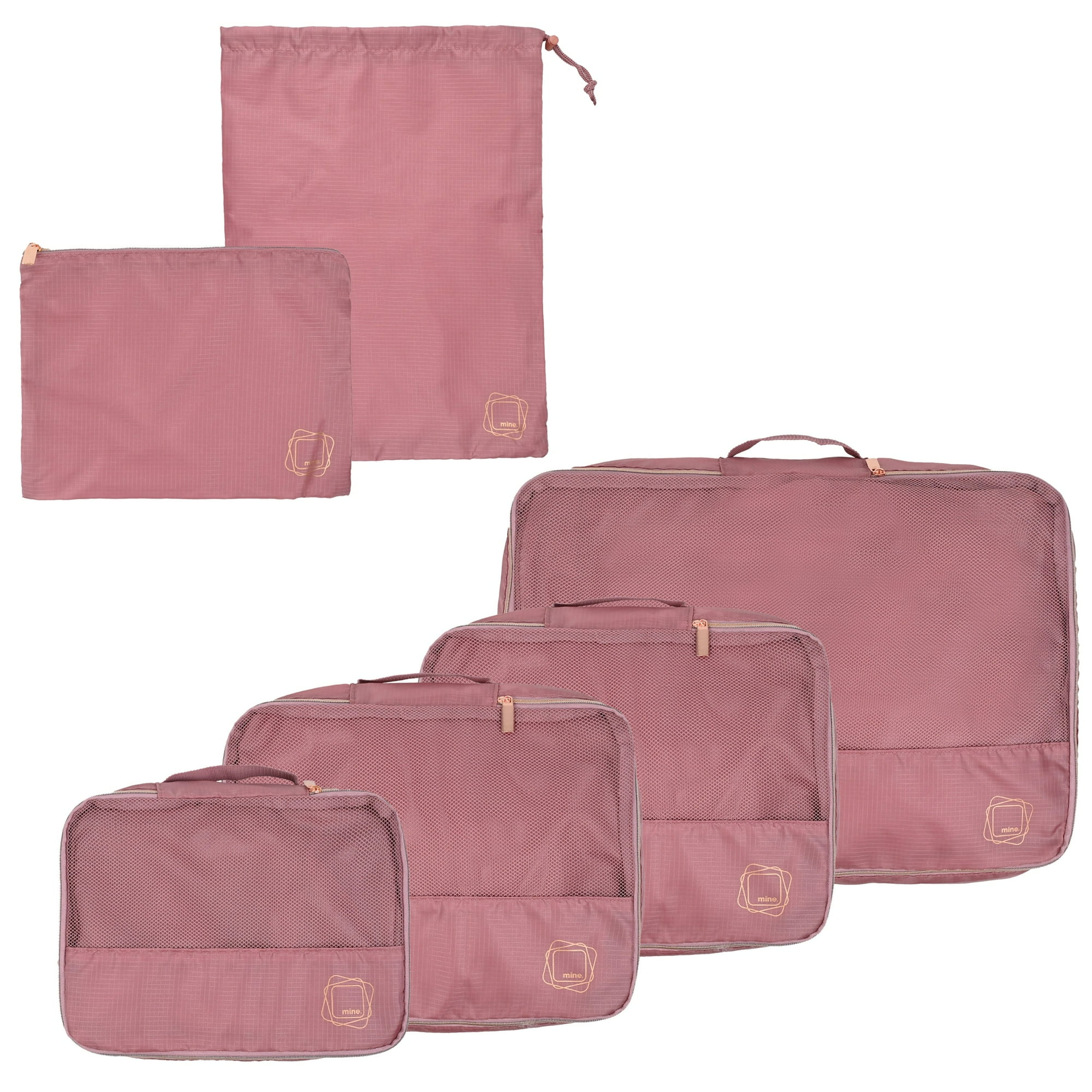 Click here for Mine. Mine  Set Of 6 Packing Cubes  Blush prices