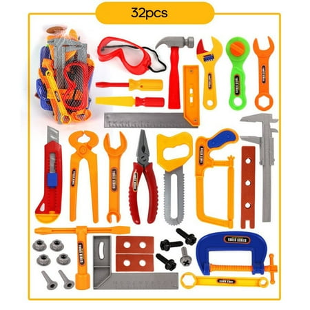 Kids Play Tool Set Toddlers Pretend Play Tool Kit Accessories ...