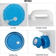 REDCAMP 2.1 Gallon Portable Water Container with Spout Faucet, Outdoor ...