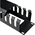 StarTech 2U Horizontal Finger Duct Rack Cable Management Panel ...