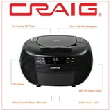 Craig CD-RW Boombox, Black, CD6951 - Walmart.com