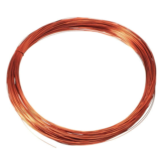 Unique Bargains 0.21mm Dia Magnet Wire Enameled Copper Wire 164' Length ...