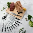 Linoroso 12 PCS Kitchen Knife Set with Block, Sharp Chef Knife Block ...