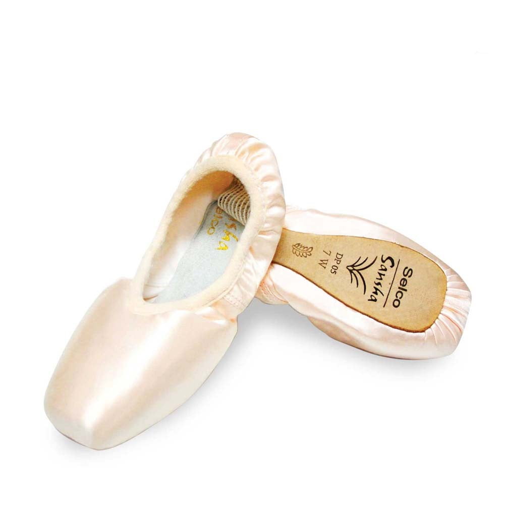 Sansha Sansha Adult Uk Pink Satin Selko Ballet Shoes Without Shank